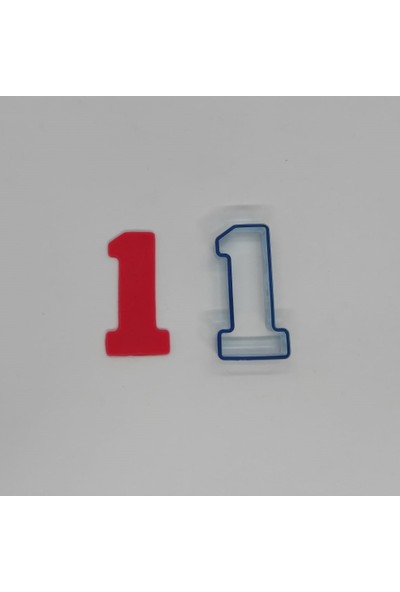 Pasta Works 1 Rakamı Polikarbon Kopat Kurabiye Kalıbı