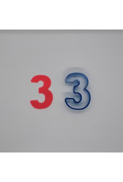 Pasta Works 3 Rakamı Polikarbon Kopat Kurabiye Kalıbı Pasta Works 3 Rakamı Polikarbon Kopat Kurabiye Kalıbı