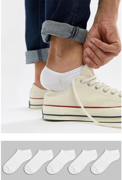 Trick or Treat 5'li Paket Farklı Renklerde %80 Pamuklu Patik Sneakers Erkek Çorap Trick or Treat 5'li Paket Farklı Renklerde %80 Pamuklu Patik Sneakers Erkek Çorap