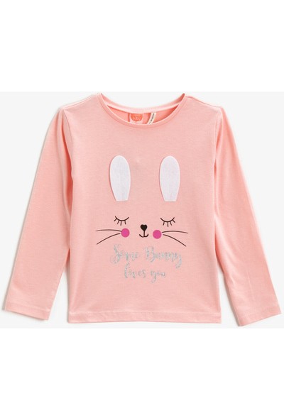 Koton Tavşan Baskılı Tişört Pamuklu