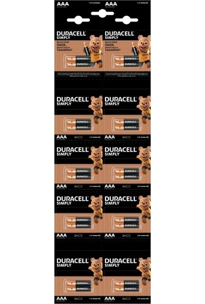 Duracell Aaa Ince Kalem Pil 20'li Paket