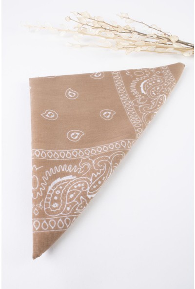 Bijuhome Soobepark Etnik Desenli Unisex Bandana Sütlü Kahve Bijuhome Soobepark Etnik Desenli Unisex Bandana Sütlü Kahve