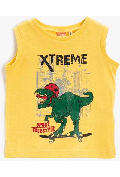 Koton Kids Baskili Atlet Pamuklu Koton Kids Baskili Atlet Pamuklu