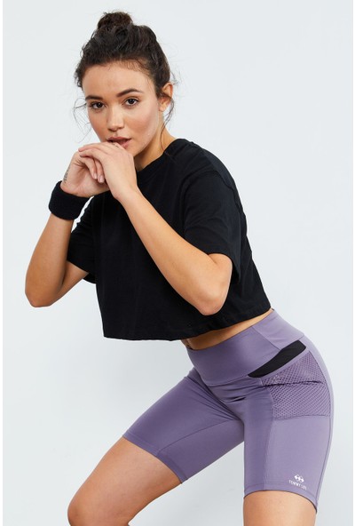 Tommy Life Eflatun Kadın File Cepli Yüksek Bel Toparlayıcı Biker Tayt - 91010 Tommy Life Eflatun Kadın File Cepli Yüksek Bel Toparlayıcı Biker Tayt - 91010