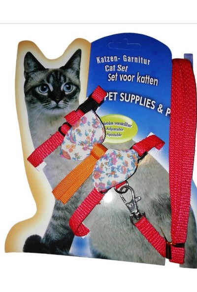 Merrypaw Papyonlu Kedi Göğüs Tasması Bel