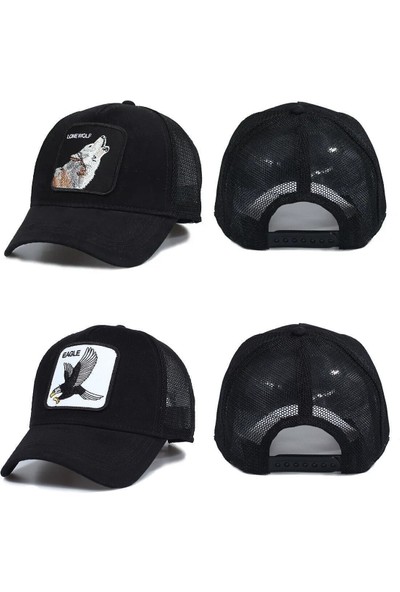Kurt Kartal Figürlü 2li Şapka