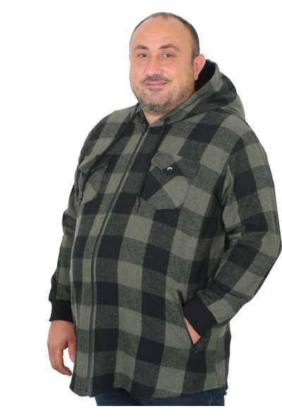 Moc Grande Büyük Beden Erkek Sweatshirt Oduncu