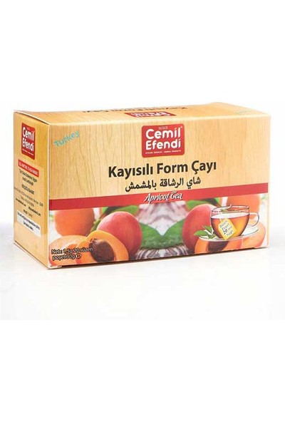 Kayısılı Form Çayı Süzen Poşet 20'li