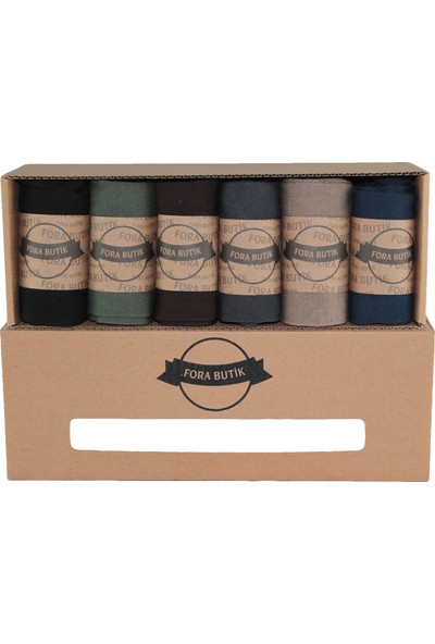Fora Butik 6 Renk Erkek Premium Bambu Çorap Seti Fora Butik 6 Renk Erkek Premium Bambu Çorap Seti