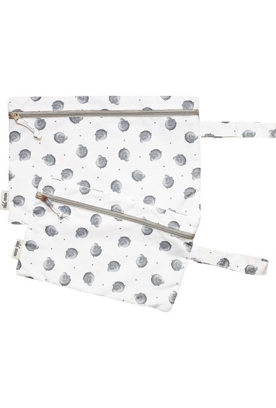 Mama Yoyo Temiz & Islak/kirli 2'li Çanta Seti Elephantine