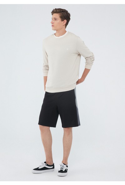 Mavi Erkek Siyah Örme Şort 067117-900