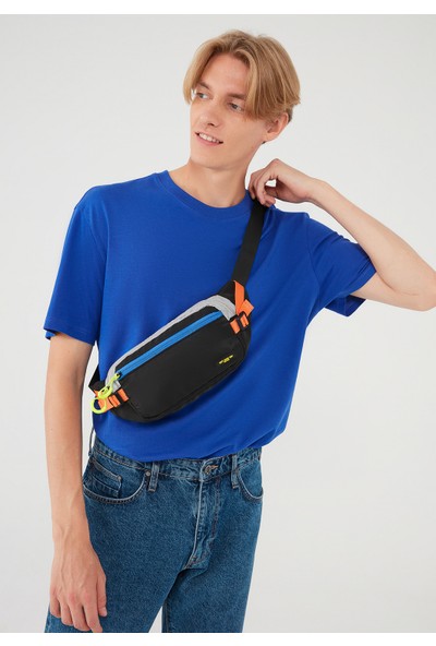 Mavi Çok Renkli Bel Çantası