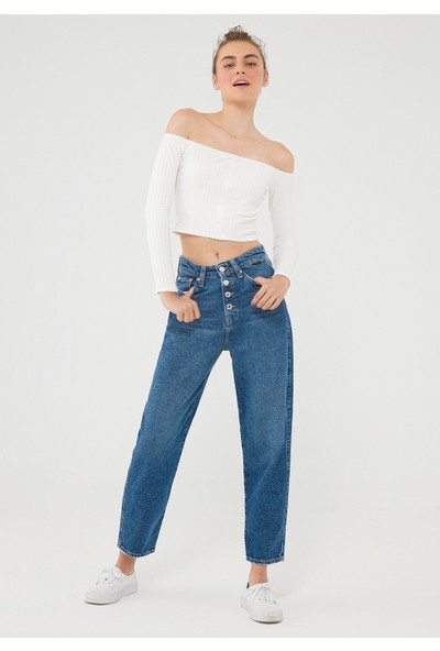 Mavi Kadın Lila Gölgeli Mavi Jean Pantolon 101354-34902