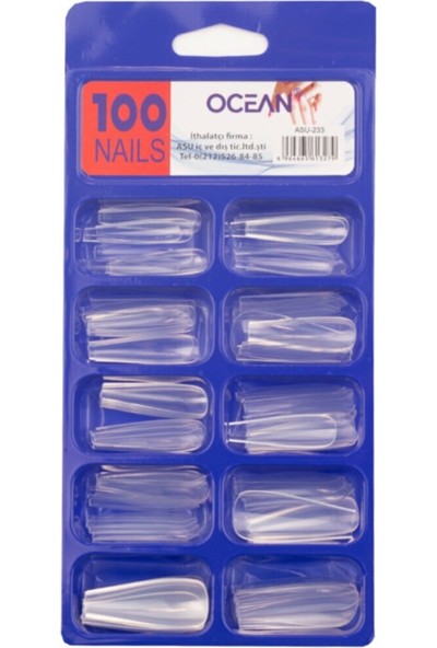 100'LÜ Kutulu Balerin Protez Takma Tırnak