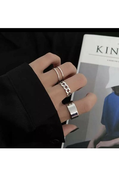 Giriftt Girift Gothic Yüzük Seti Giriftt Girift Gothic Yüzük Seti