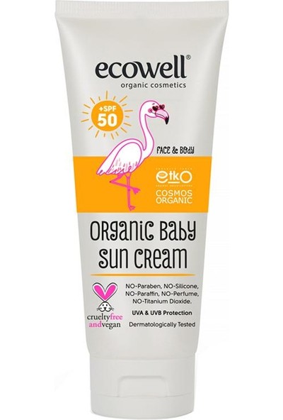 Ecowell Organik Bebek Güneş Kremi Spf 50 110 gr
