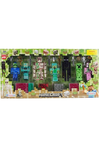 Cstars Minecraft Figür Oyuncak 21 Parça Büyük Boy Kutulu Cstars Minecraft Figür Oyuncak 21 Parça Büyük Boy Kutulu