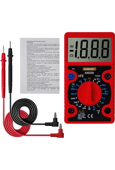 Carino Ölçüm Aleti Voltmetre (Yurt Dışından)