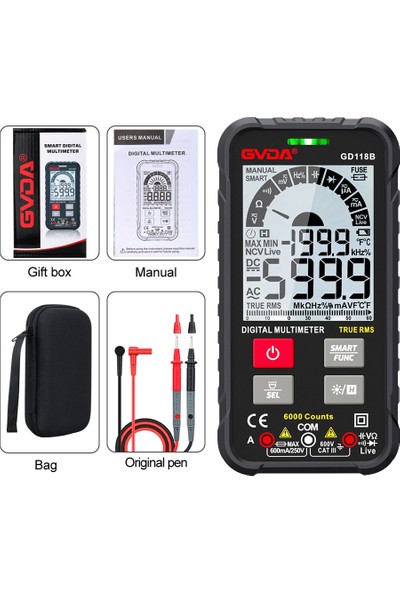 Carino Ölçüm Aleti Multimetre (Yurt Dışından)