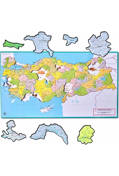 Hece Türkiye Haritasi Puzzle (Yapboz) 81 Parça Hece Türkiye Haritasi Puzzle (Yapboz) 81 Parça