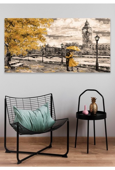 İon Romantik Sonbahar Duvar Kanvas Tablo 60X120 cm İon Romantik Sonbahar Duvar Kanvas Tablo 60X120 cm