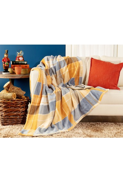 Madame Coco Florida Welsoft Baskılı Tv Battaniyesi - Sarı - 130X170 cm Madame Coco Florida Welsoft Baskılı Tv Battaniyesi - Sarı - 130X170 cm