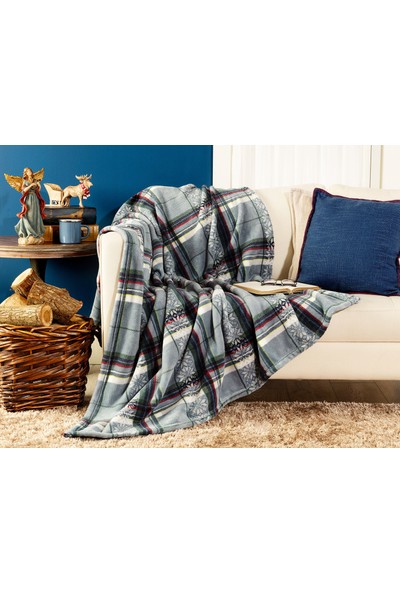 Madame Coco Bibiane Welsoft Baskılı Tv Battaniyesi - Indigo - 130X170 cm Madame Coco Bibiane Welsoft Baskılı Tv Battaniyesi - Indigo - 130X170 cm