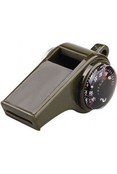 Bayram Pusulalı Termometreli Haki Düdük