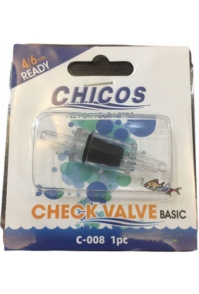 Chicos Akvaryum Sibobu Tekli Check Valve