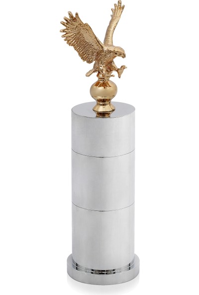 Zekupp Dekoratif Kartal Tasarımlı Çok Fonksiyonlu Benzinli Çakmak Heykel Seti