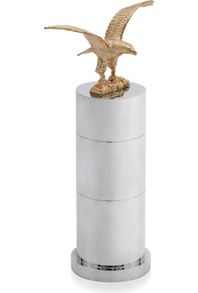 Zekupp Dekoratif Kartal Tasarımlı Çok Fonksiyonlu Benzinli Çakmak Heykel Seti