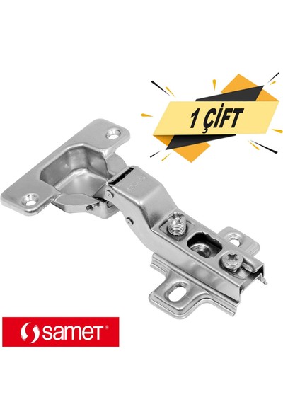 Samet Star Mobilya Dolap Kapak Menteşesi Yarım Deve Tas Mentese (1 Çift)