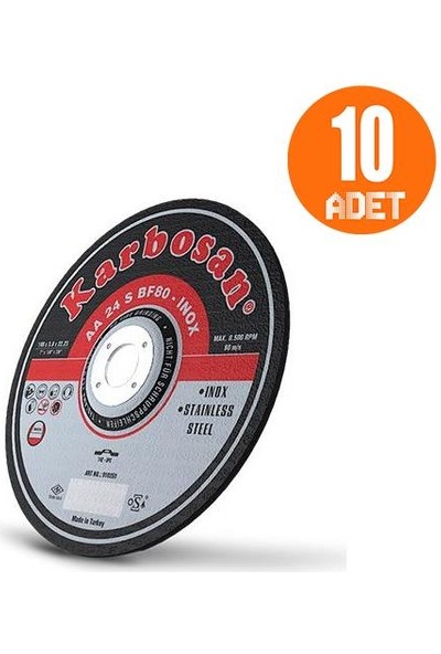 Karbosan 115X1.0X22 Inox Thinline Kesici 10 Adet Karbosan 115X1.0X22 Inox Thinline Kesici 10 Adet
