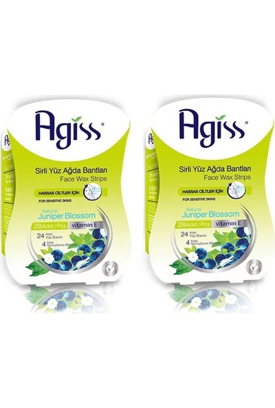 Agiss 2 Adet Easyso Yüz Ağda Bandı Hassas Ciltler 28 Li Agiss 2 Adet Easyso Yüz Ağda Bandı Hassas Ciltler 28 Li