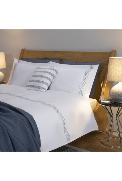 Chakra Noris Çift Kişilik Nevresim Seti 200X220 cm Beyaz Chakra Noris Çift Kişilik Nevresim Seti 200X220 cm Beyaz
