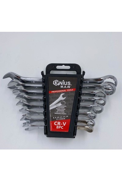 Genius 8 Parça Kombine Anahtar Takımı Genius 8 Parça Kombine Anahtar Takımı
