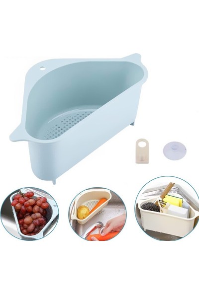 Bahrem Süzgeçli Lavabo Süzgeci - Vakum Aparatlı Kenar Süzgeci