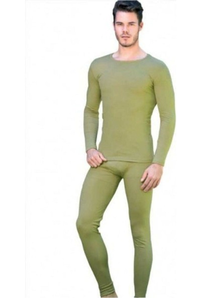 Tutku 1 Adet Haki Renk Termal Alt Üst Takım
