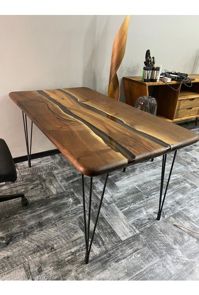 Wood'n Wood Ceviz Epoksi Masa