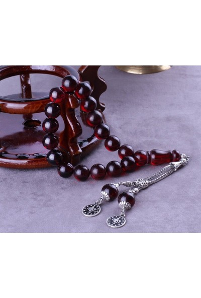 Burhan Sağlam Toz Kehribarı Efe Şak Şak Tespih