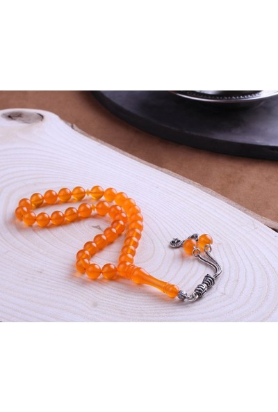 Burhan Sağlam Ateş Kehribar Tesbih Yeşil Renk Burhan Sağlam Ateş Kehribar Tesbih Yeşil Renk