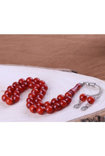 Burhan Sağlam Küre Kesim Toz Kehribarı Tesbih