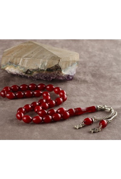 Burhan Sağlam Toz Kehribarı Arpa Kesim Tesbih