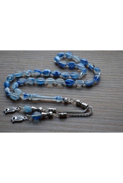 Burhan Sağlam Toz Kehribarı Sürmeli Arpa Kesim Harika Tesbih