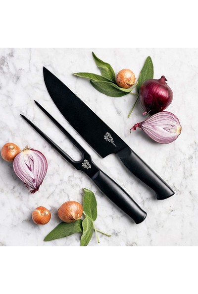 Greenpan CC001348-001 Chop And Grill 29 cm Et Çatalı 33 cm Şef Bıçağı