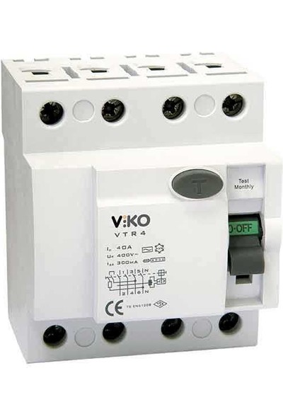 Viko Kaçak Akım Rölesi 40A 30 Mili Amper 4p