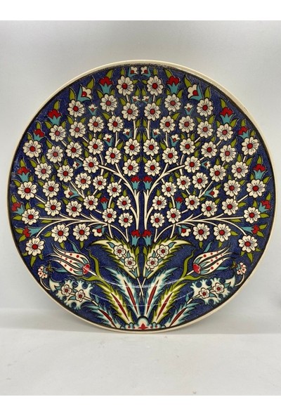 Sevilen Hediyeler Samur Hayat Ağacı Desenli Seramik Tabak