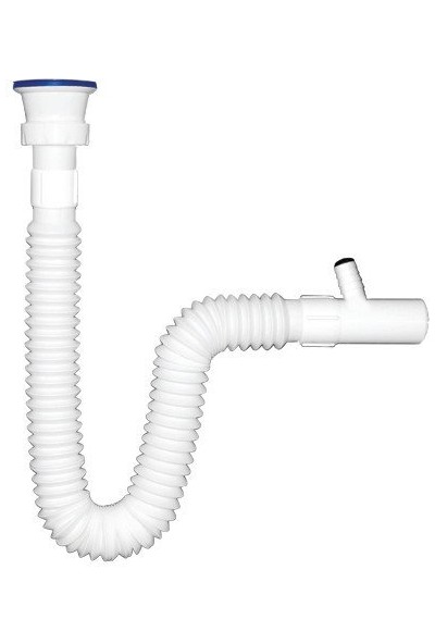 Özbest Körüklü Lavabo Sifonu Makine Çıkışlı