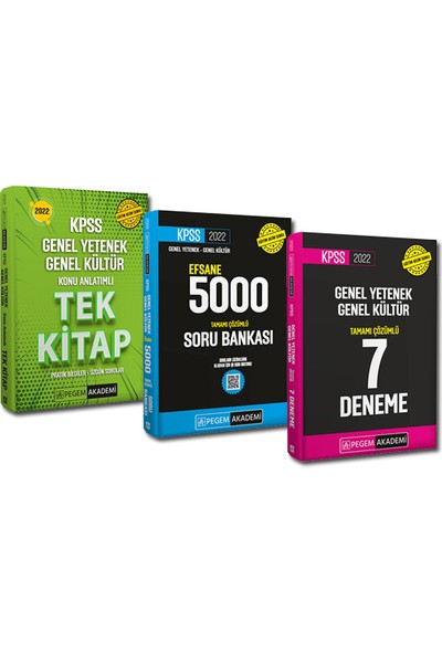 Pegem Akademi Yayıncılık Kpss Genel Yetenek Genel Kültür Konu + Soru ve Deneme Seti Pegem Akademi Yayıncılık Kpss Genel Yetenek Genel Kültür Konu + Soru ve Deneme Seti