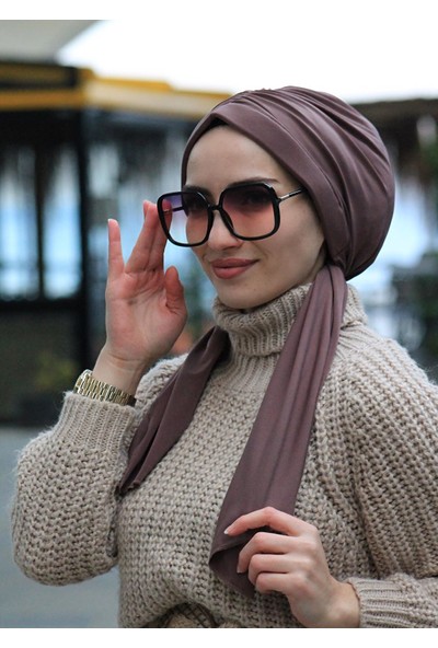 Amisos Bone Şal Tasarım Bone Koyu Vizon - Özel Tasarım- Yeni Model Tesettür Giyim Amisos Bone Şal Tasarım Bone Koyu Vizon - Özel Tasarım- Yeni Model Tesettür Giyim